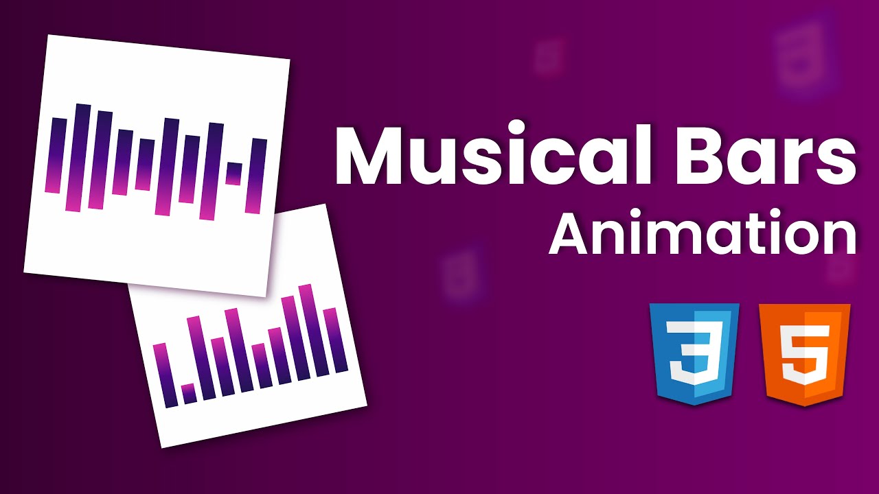 Create Stunning Music Bars Animation Using HTML & CSS 🎵 | Step-by-Step ...