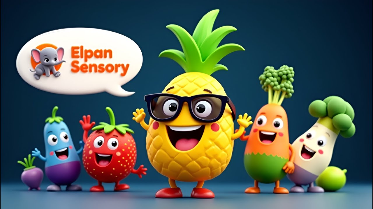 Dancing Fruit Baby Sensory: Amazing Fun for Toddlers! - YouTube