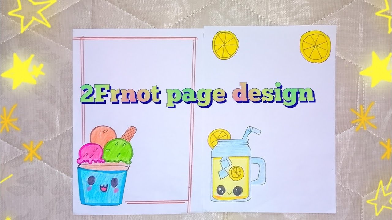 How to make a school project ideas 🥰 new design - YouTube