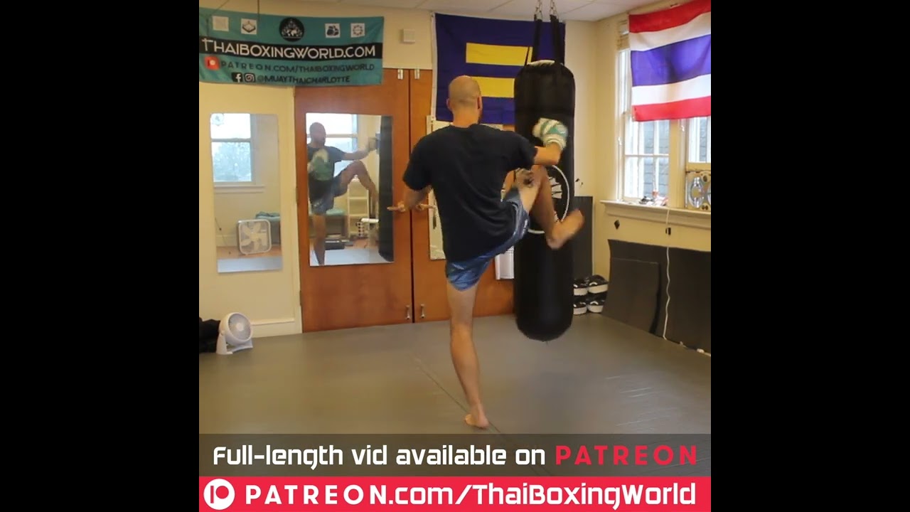 Using the Thai Kick to Set Up the Push Kick (Preview) | Muay Thai Short ...