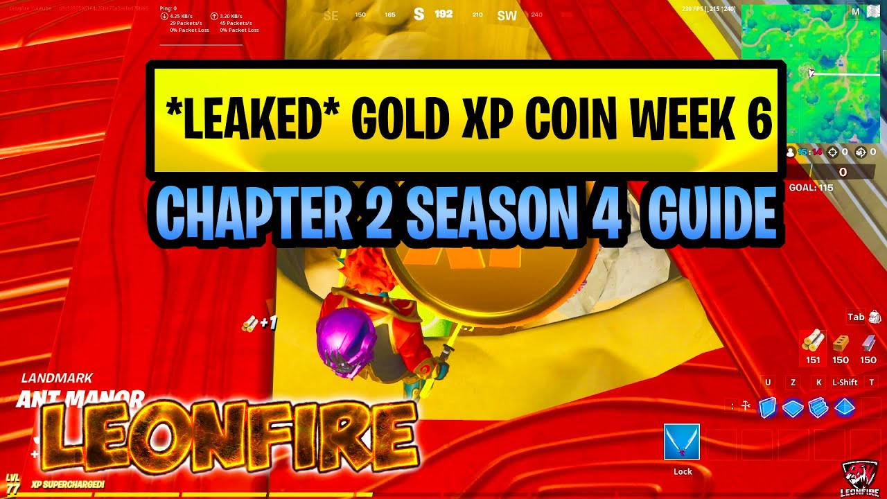 Where and How To Find Gold Xp Coin Week 6 Season 4 Chapter 2 *LEAKED ...