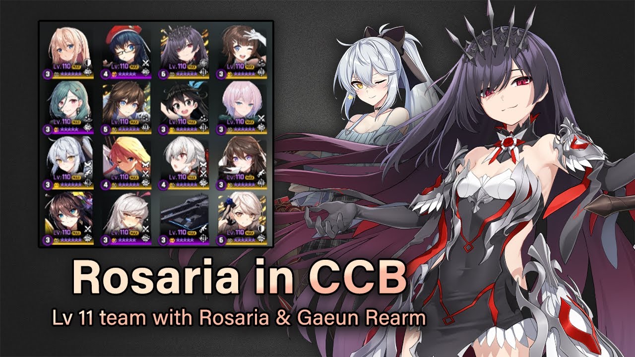 [Counter:Side] Consortium Co-op | Stage 11 Boss team with Rosaria and ...