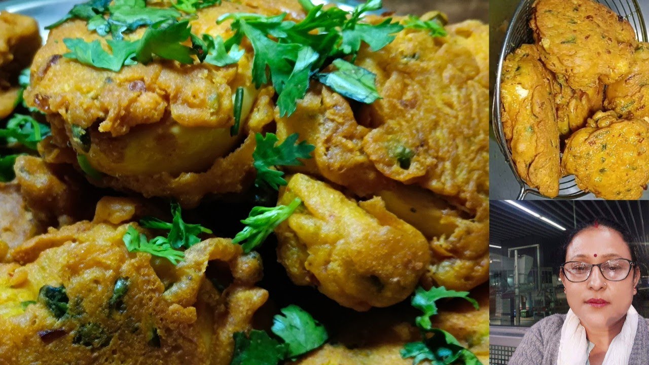 Crispy Egg Pakoda Street Style Food, अंडे का पकौड़े Anda ke Pakode ...