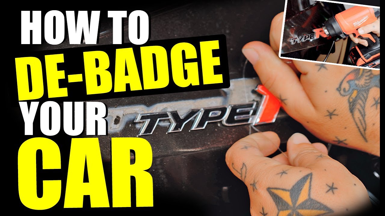 How To Debadge Your Car : Step By Step Tutorial - YouTube