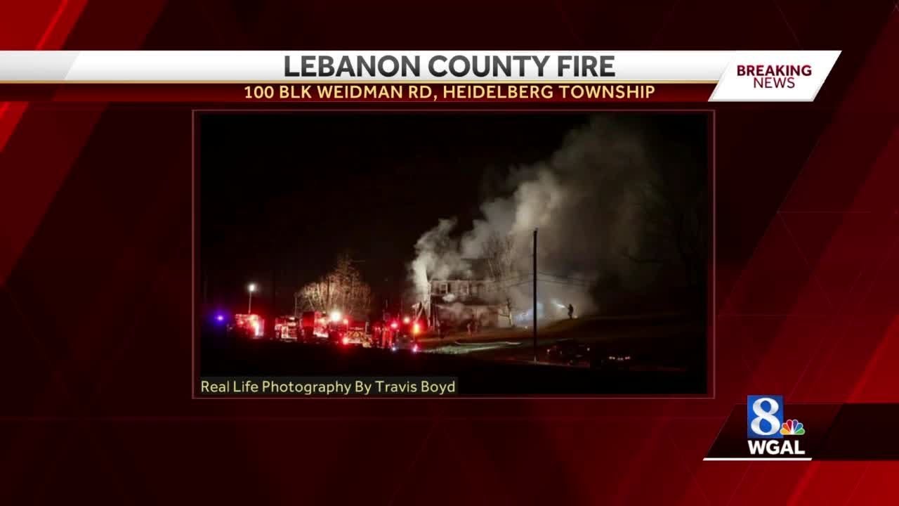 Fires breaks out at residence in Lebanon County - YouTube
