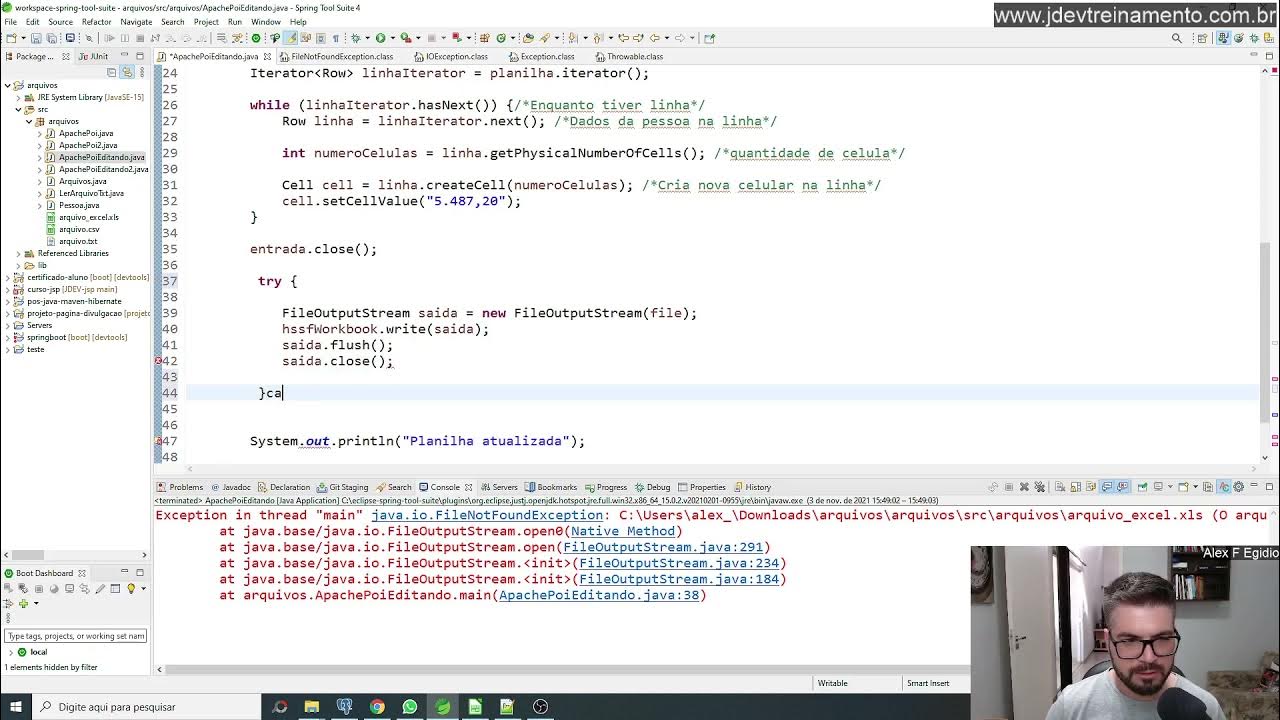 Tratando Exceções de FileNotFoundException em Java - YouTube