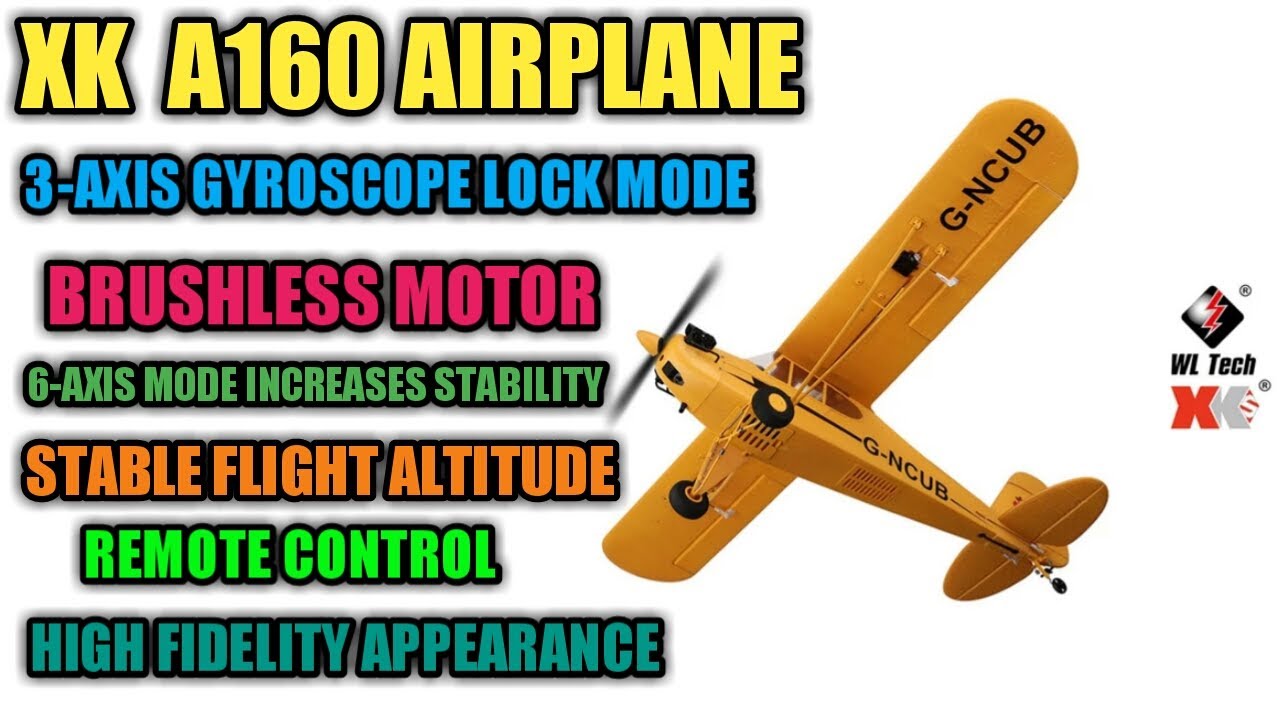 xk A160 airplane | Beginner RC plane | XK A160 Skylark - YouTube