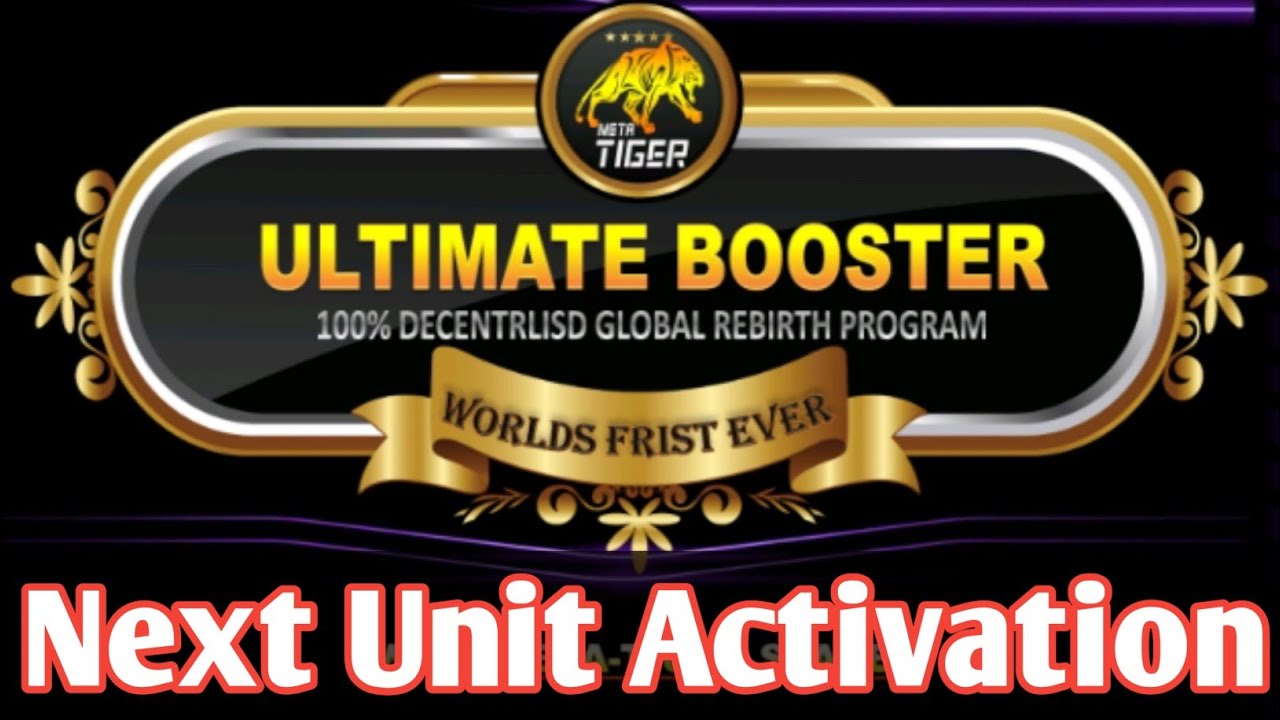 Meta Tiger Ultimate Booster Next Unit Activation ! Next I'd Activation ...