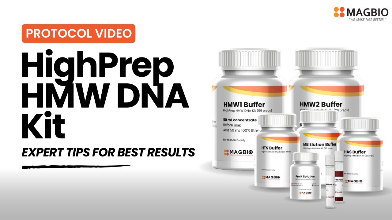 HighPrep HMW DNA Kit Step-by-Step Protocol - YouTube