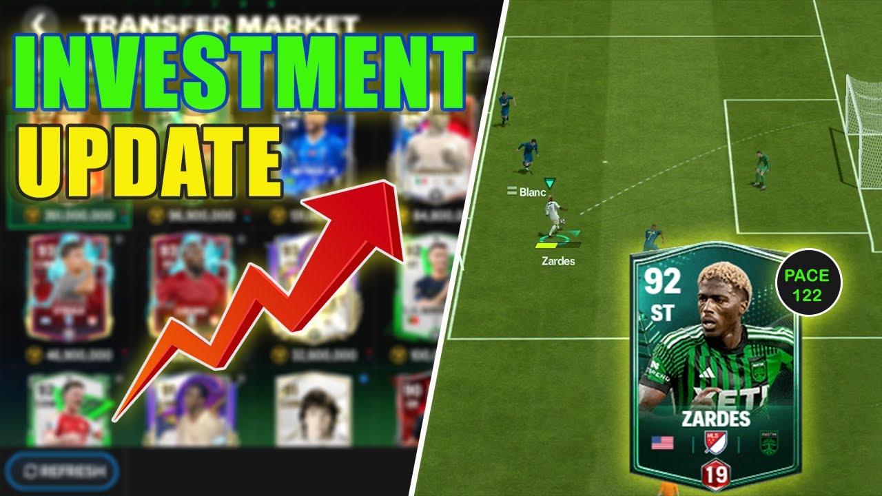 Potential INVESTMENT Update And 92 OVR ZARDES Gameplay in FC mobile ...