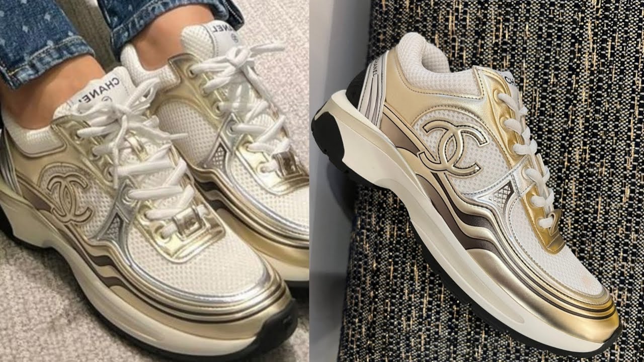 Channel Mettalic Sneakers Unboxing | Chanel Cruise Sneakers | Channel ...