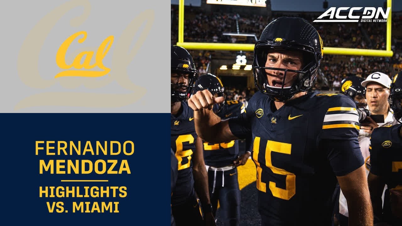 Cal QB Fernando Mendoza Highlights vs. Miami - YouTube