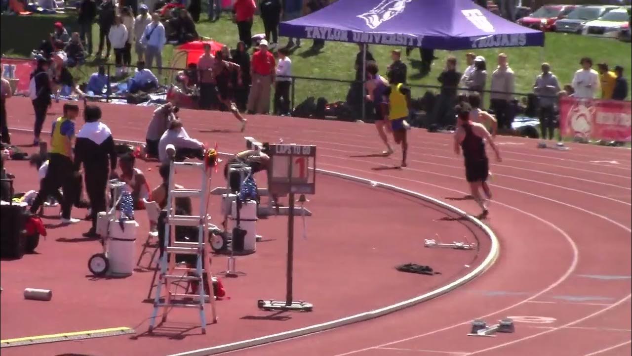 4/12/2025 ~ 400m Dash ~ Indiana Little State Championships ~ Lane 1 ~ 52.38 - YouTube