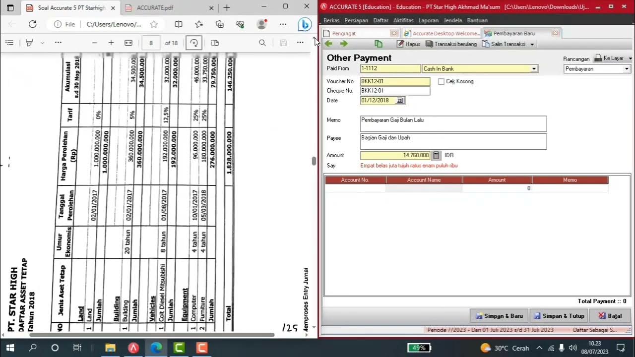 Tutorial Accurate 5 (Pencatatan Dokumen Transaksi 01) - YouTube