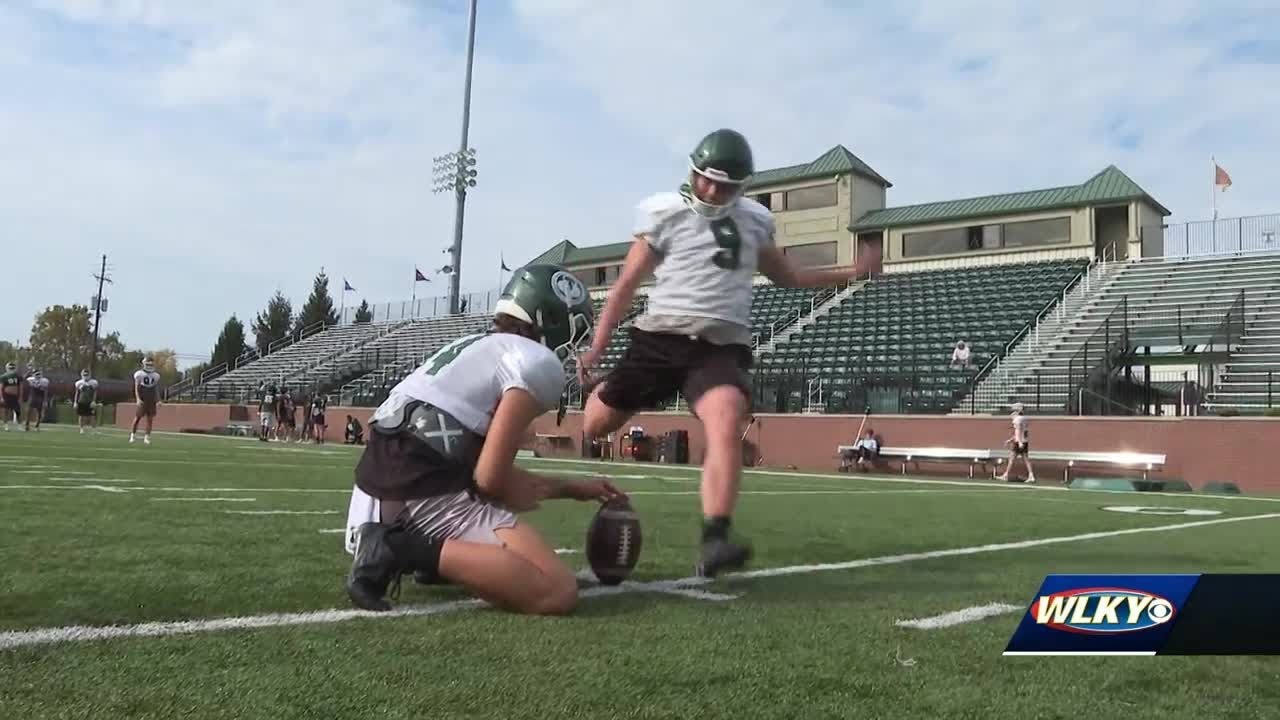 Trinity's Carson Hilbert steadily becoming a kicking star - YouTube