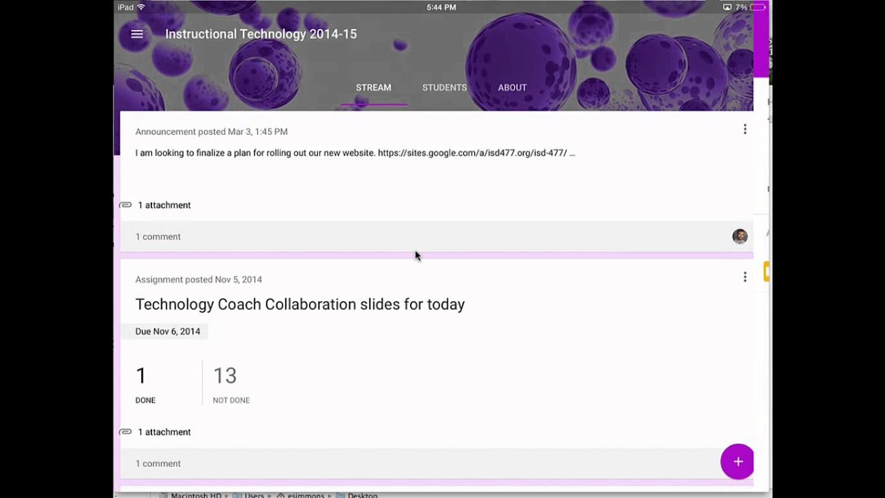Google Classroom iPad App Update - YouTube