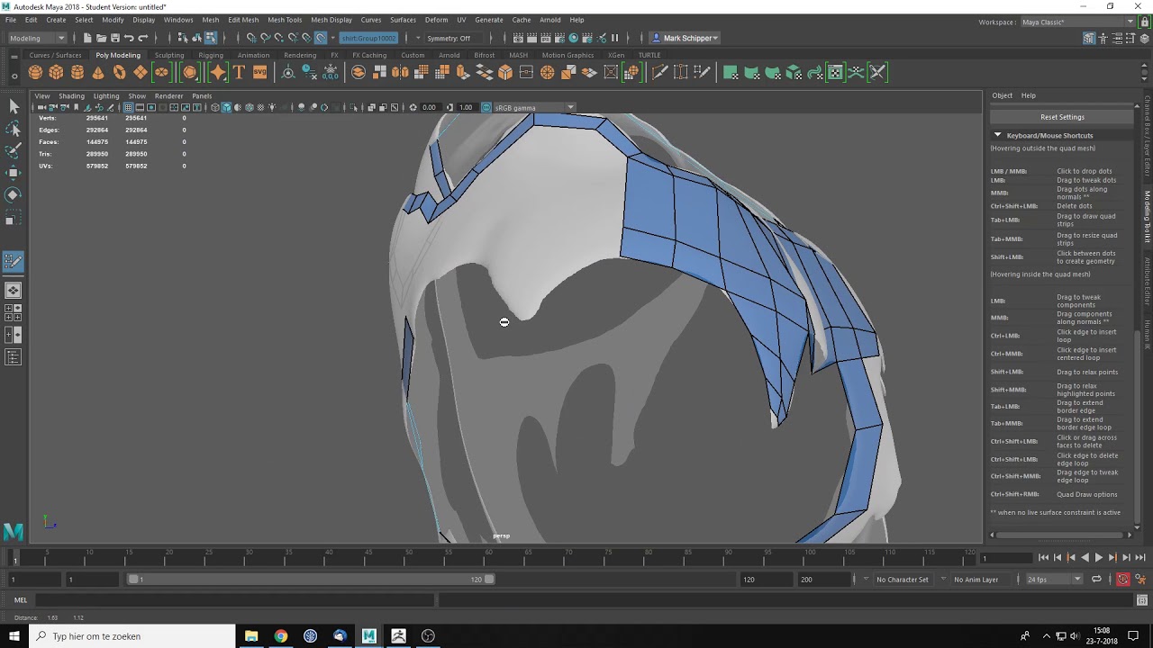 Maya retopology - YouTube
