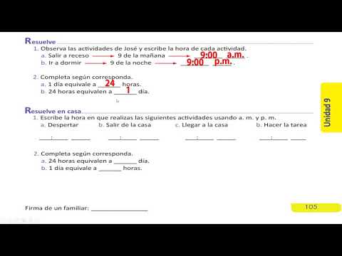 Segundo Grado Unidad 9 Tomo2 pagina 105 - YouTube