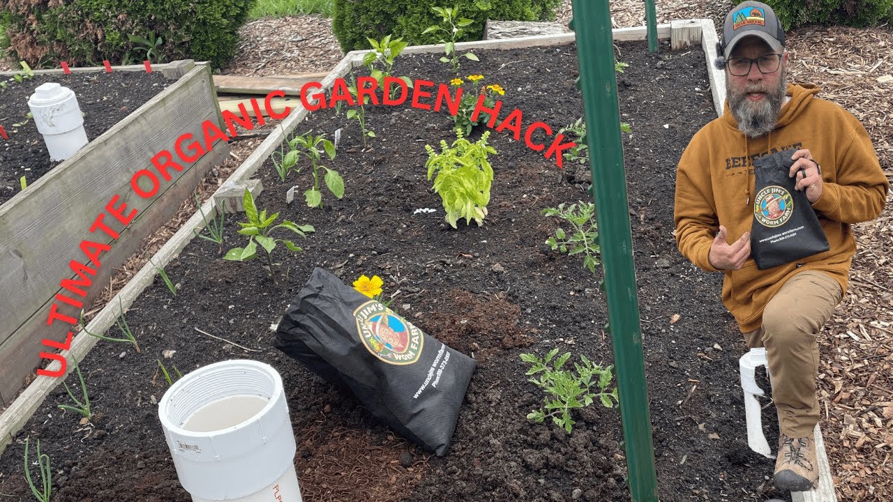 Self Composting Raised Beds with WORMS! | Ultimate Organic Garden Hack ...