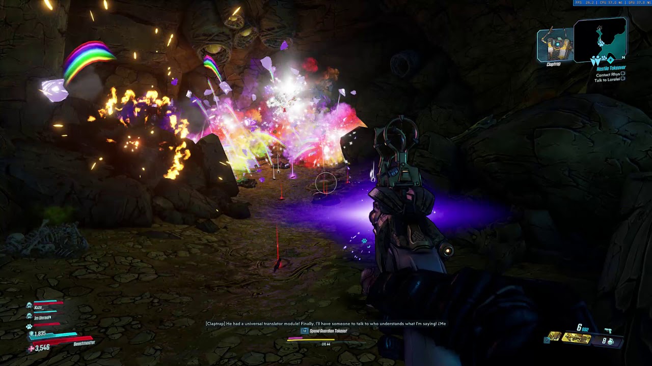 Borderlands® 3 Unicorn Grenade Explosion in Cave - YouTube