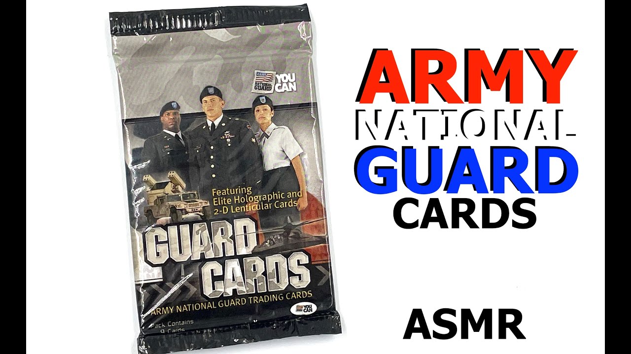 Army National Guard Trading Cards ASMR Pack Opening - YouTube