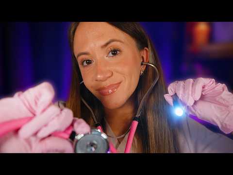 ASMR Doctor Exam For Deep Sleep (eyes, face, scalp + more)