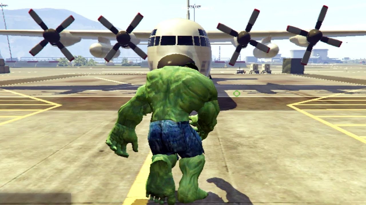 GTA 5 - HULK ATTACKING MILITARY BASE | ANGRY HULK vs MILITARY - YouTube