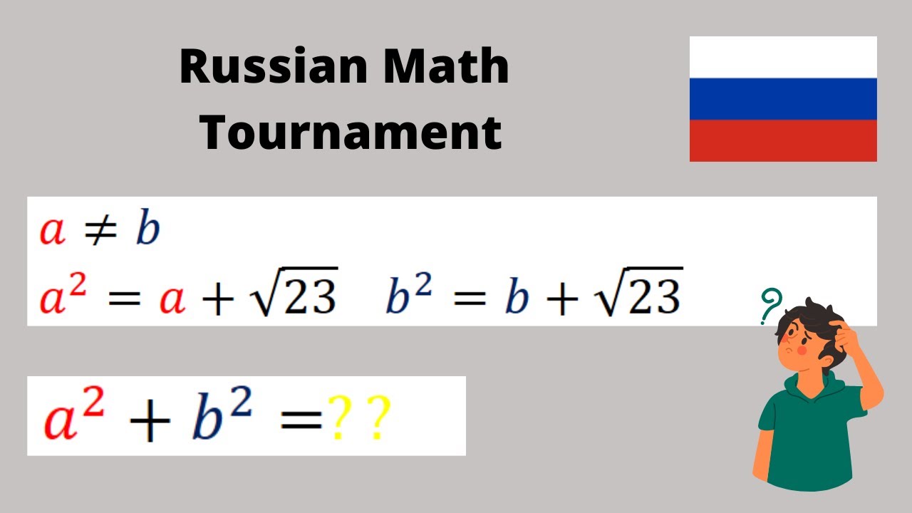 Solving a Russian math question with a simple trick - YouTube
