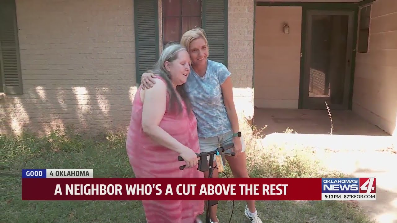 Oklahoma neighbor offers helping hand to stranger in need - YouTube