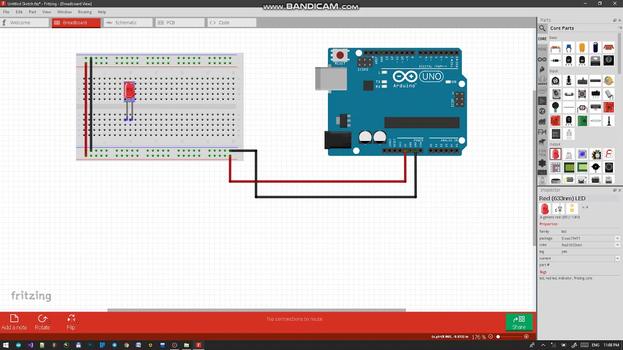 fritzing led STEAM - YouTube