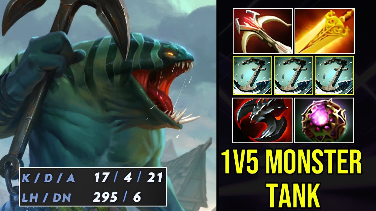 Tidehunter - Radiance + Satanic + Daedalus Build = 1v5 Monster Tank ...