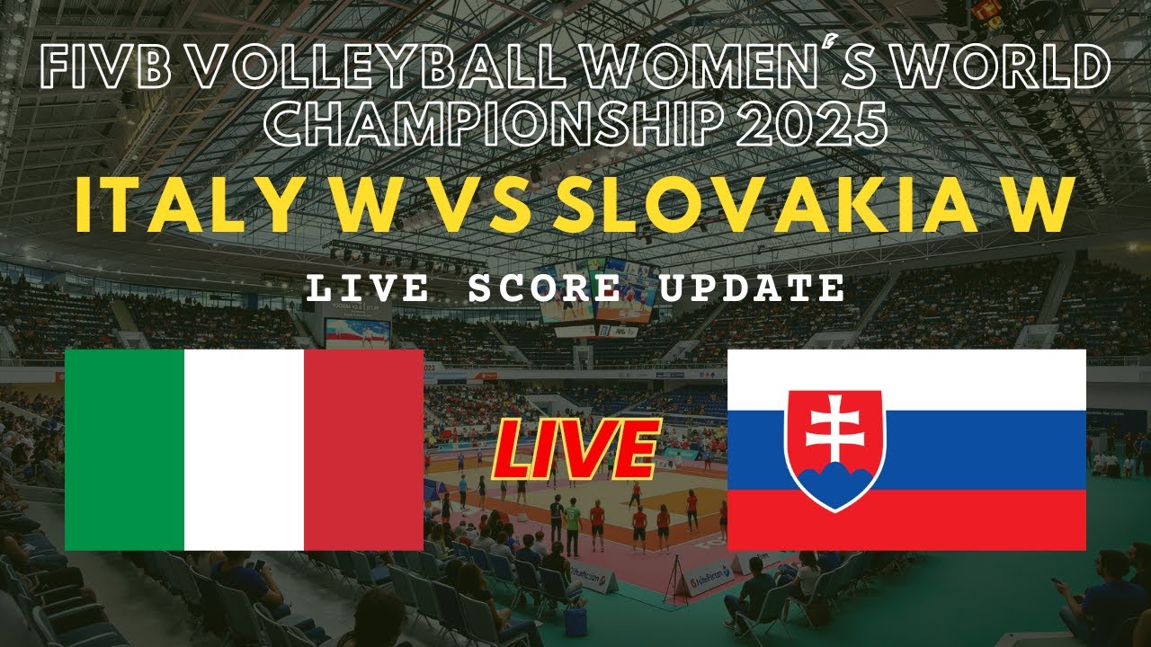 Italy vs Slovakia Live Scores: FIVB Volleyball Women's World ...