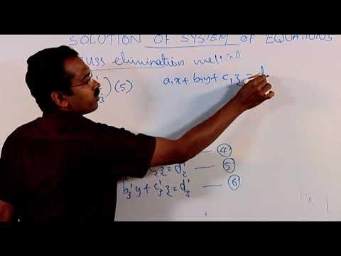 SOLUTION OF SYSTEM OF EQUATIONS USING DIRECT METHODS #swayamprabha #CH08SP - YouTube
