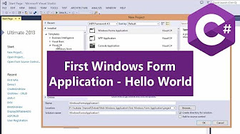Windows Form Application Tutorial - YouTube