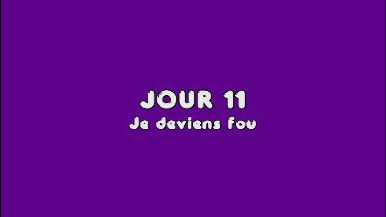 JOUR 11 : Je deviens fou - YouTube