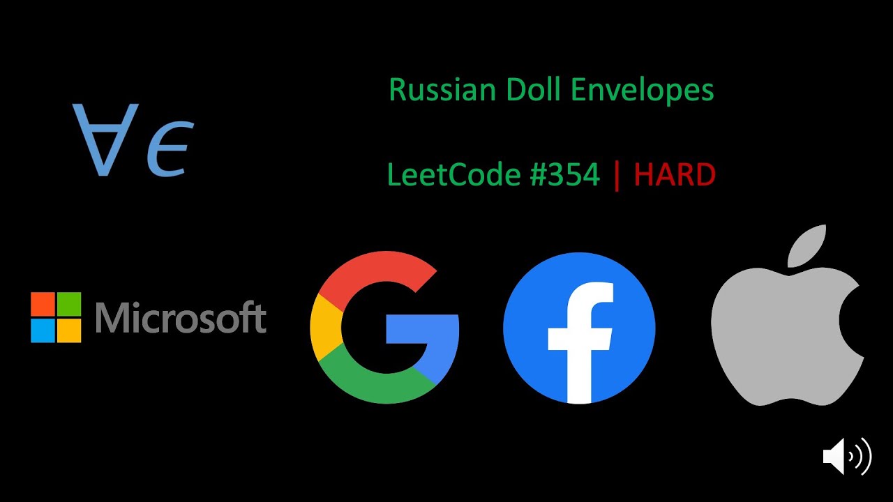 Russian Doll Envelopes | LeetCode Hard #354 - YouTube