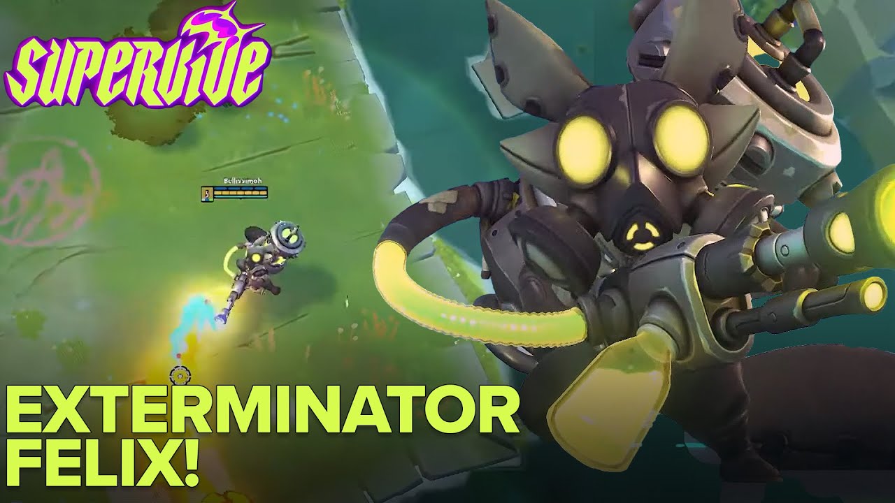 Exterminator Felix Skin Spotlight! Alpha Playtest - Supervive - YouTube
