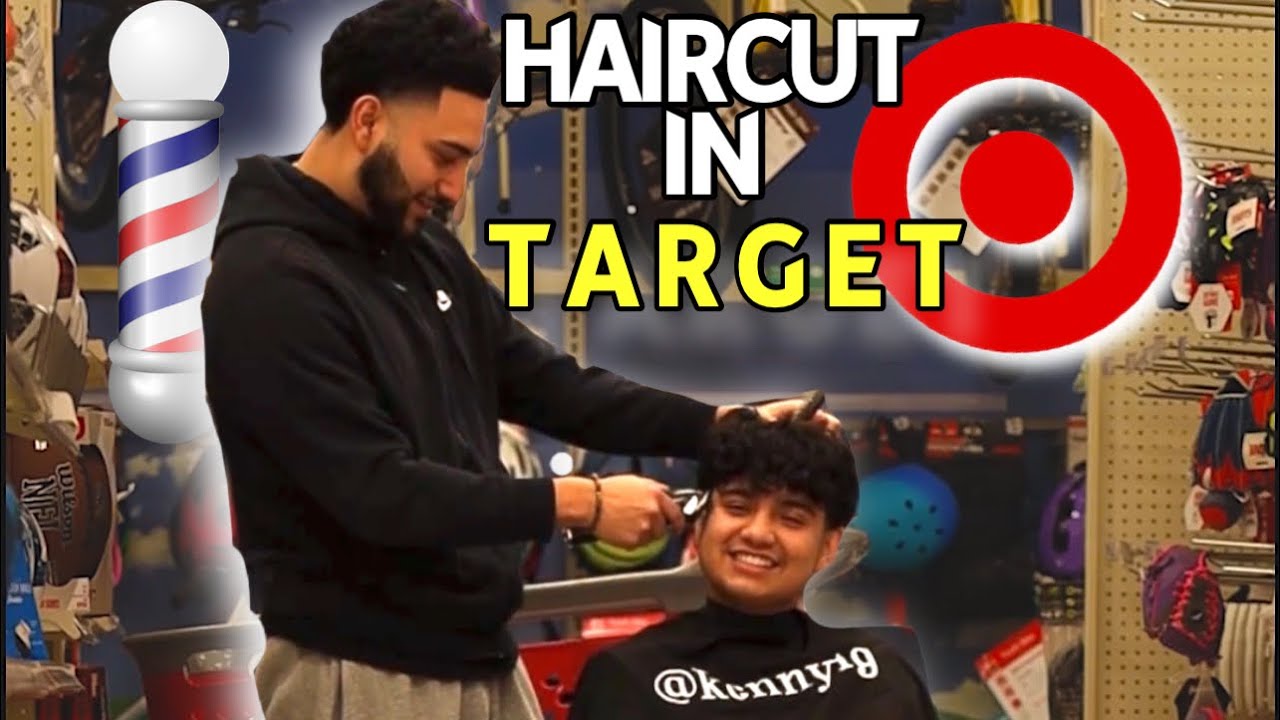 HAIRCUT IN TARGET! 🔥😂(KICKED OUT) - YouTube