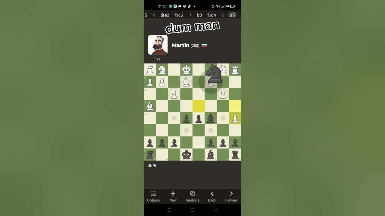 chess with easiest bot - YouTube