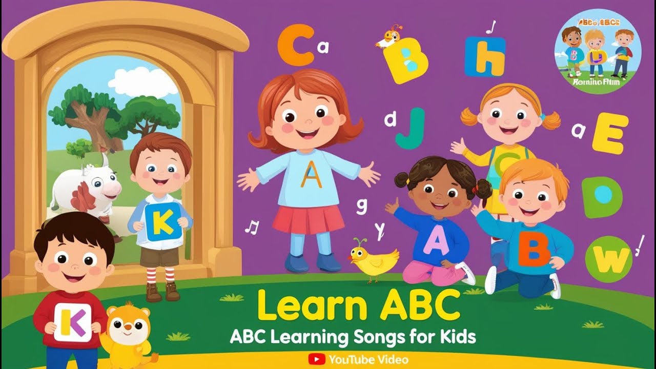 ABC & 123 for Kids | Learn Animals & Fruits Name | Fun Educational ...