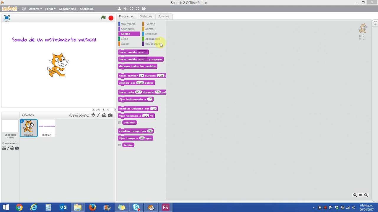 Paleta de Sonidos Scratch - YouTube