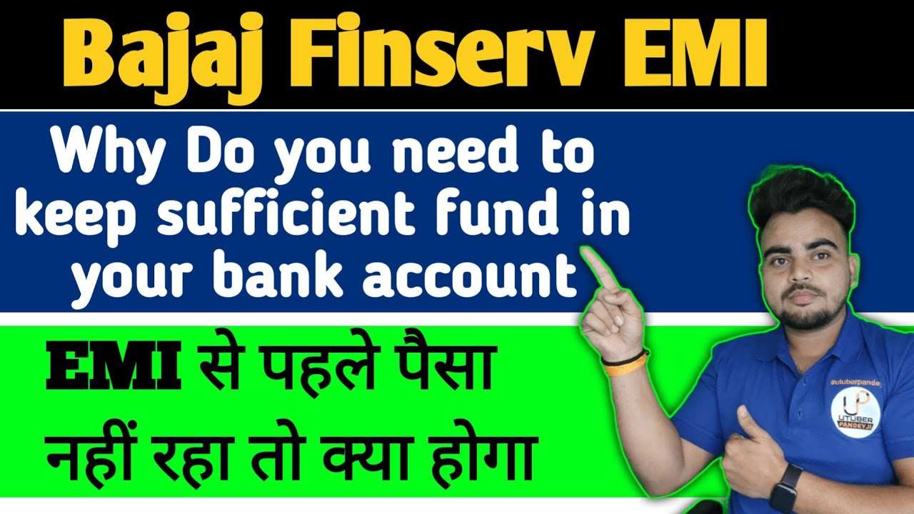 why do you need to keep sufficient fund to your bank account? Bajaj ...
