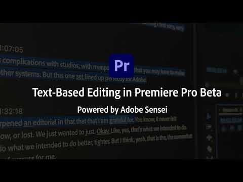 Now in Beta: Introducing Text-Based Editing in Pre... - Adobe Product ...