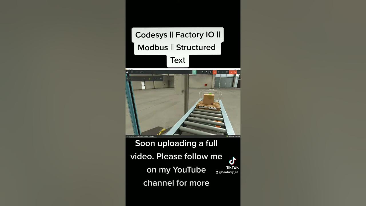 BASIC SORTING STATION || STRUCTURED TEXT || MODBUS CODESYS || FACTORY IO - YouTube
