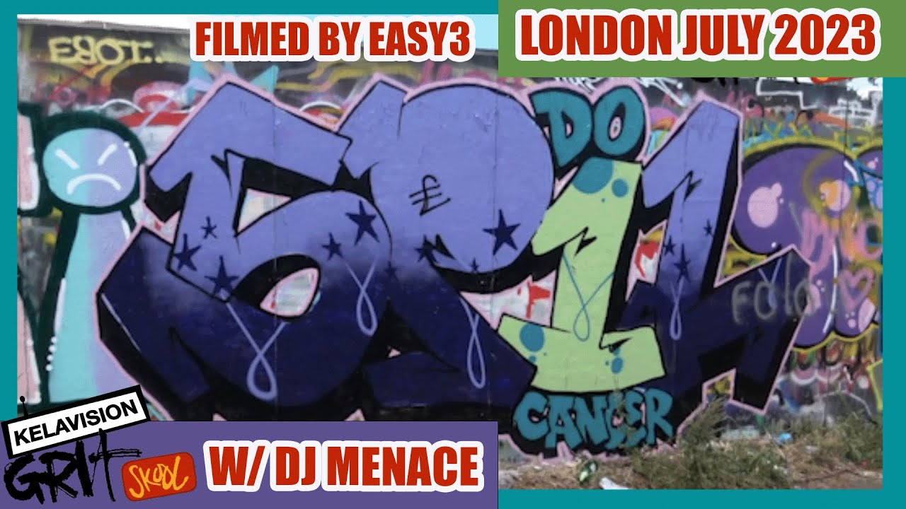 DO 1 CANCER GRAFFITI JAM ALLEN GARDENS LONDON JULY 2023 //KELAVISION ...