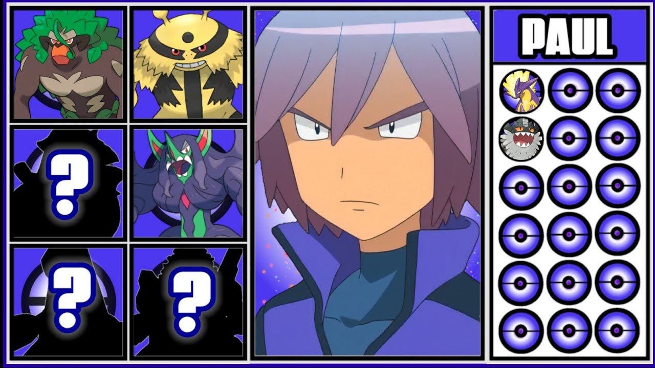 PAUL GALAR JOURNEY POKEMON TEAM - YouTube