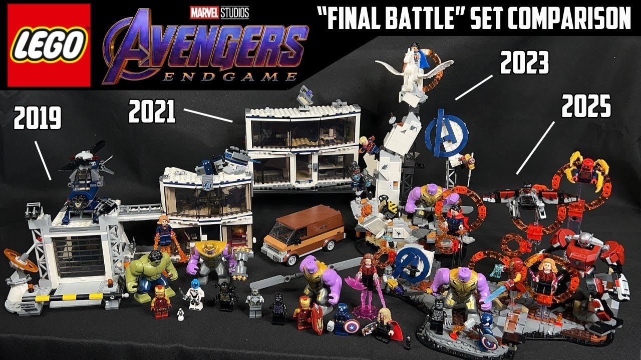 COMPARISON: EVERY LEGO Avengers Endgame Final Battle Set (2019, 2021 ...
