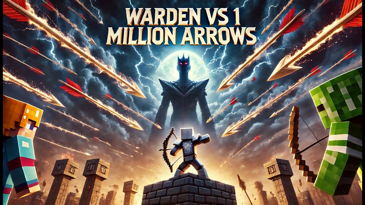 🔴Minecraft - WARDEN VS I MILLION ARROW 🔴 #shorts #minecraft - YouTube