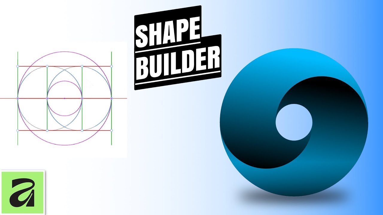 Create a Circle Gradient Logo Using Affinity Shape Builder Tool - YouTube
