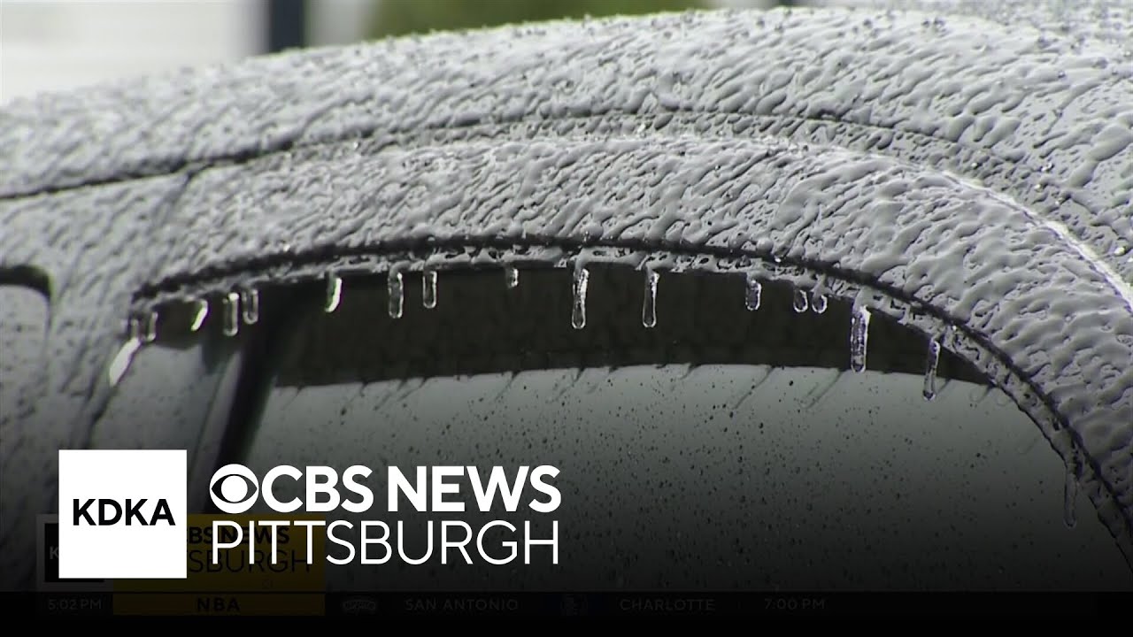 Freezing rain, wintry mix moving into parts of Pittsburgh area - YouTube